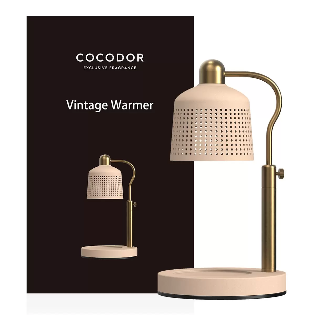 Cocodor 復古融蠟燈+大豆蠟燭 130公克 X 2入組 粉 #143382-PNK｜Costco好市多必買推薦