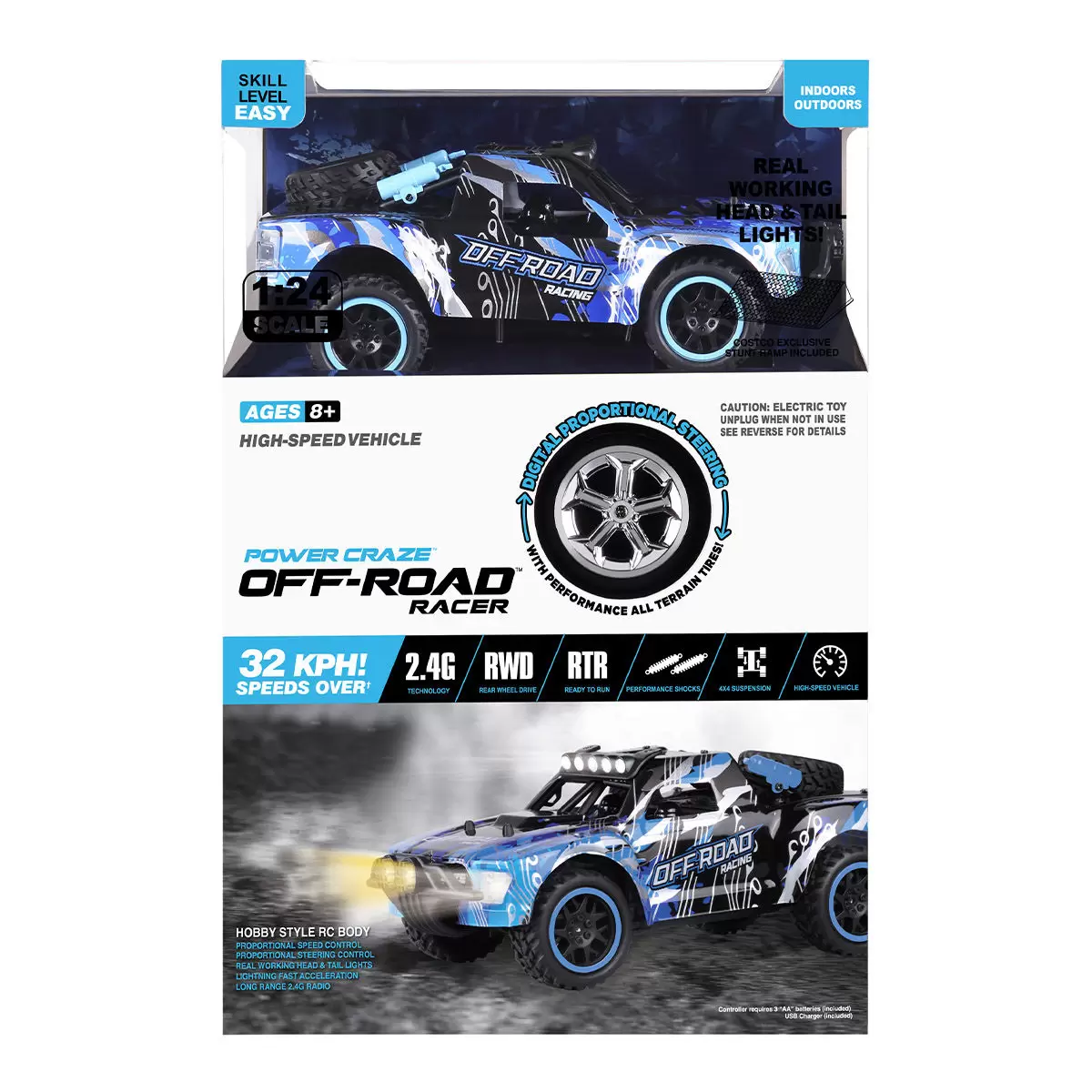 Power Craze 高速遙控越野車 1:24 多種顏色選擇 #1652536｜Costco好市多必買推薦