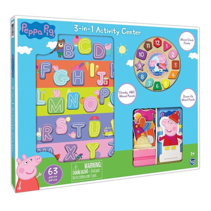 3 in 1 木製學習遊戲組-Peppa Pig | Costco 好市多線上購物
