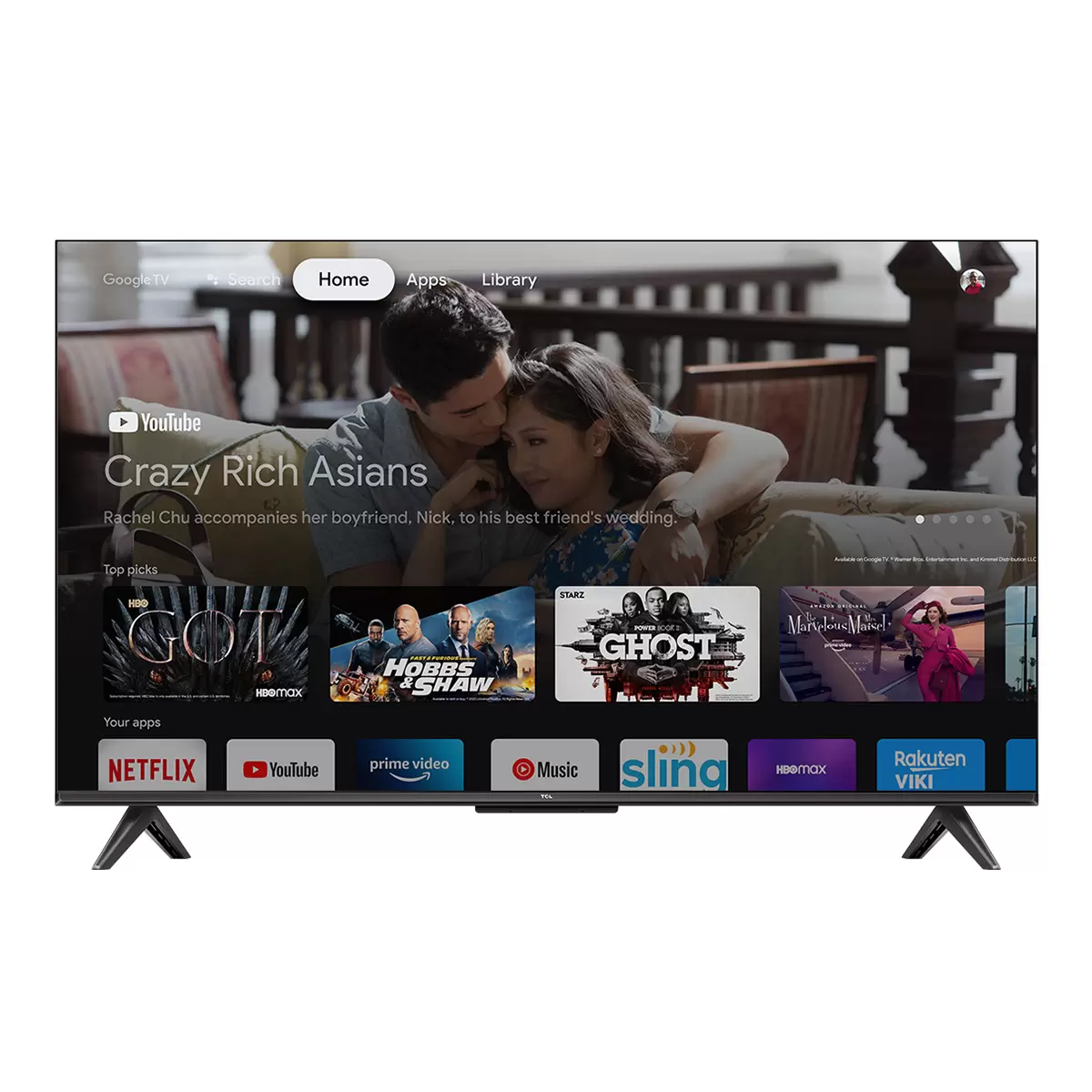 TCL 43吋 4K UHD Google TV 液晶顯示器 不含視訊盒 43P735 #136822｜Costco好市多必買推薦