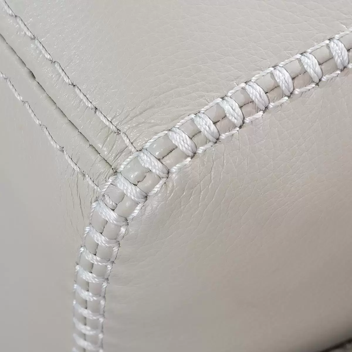 Simon Li 全牛皮三人座沙發 象牙白 #1288038-IVORY｜Costco好市多必買推薦