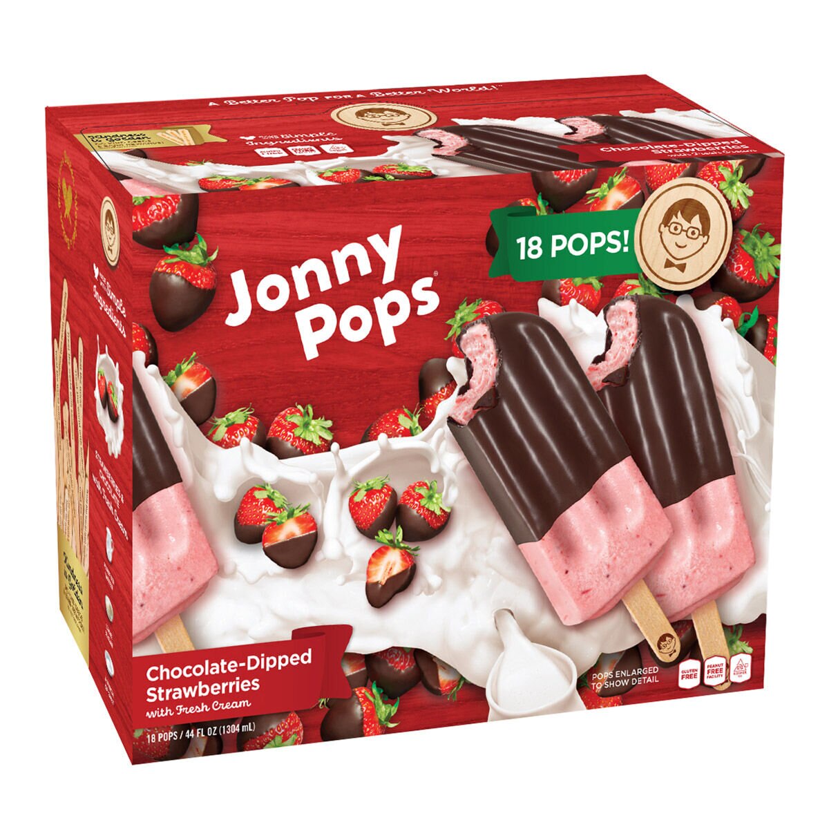 JonnyPops 巧克力草莓雪糕 18入 | Costco 好市多