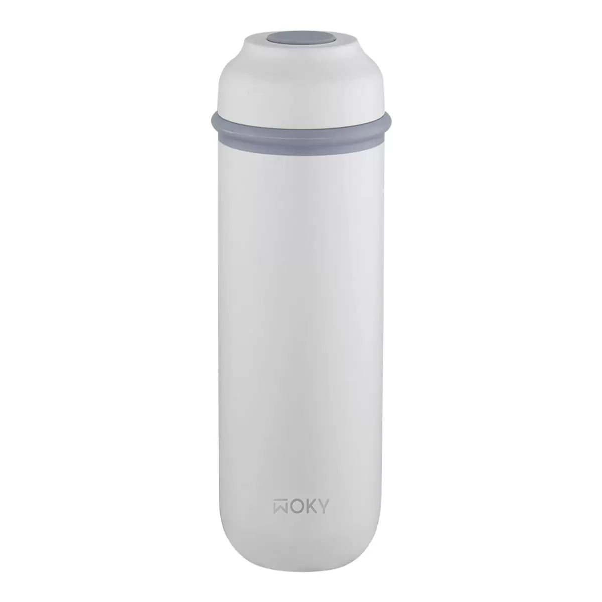 WOKY 沃廚 輕量隨行陶瓷保溫瓶 400毫升 X 2件組 白 + 粉 #141195-WHPN｜Costco好市多必買推薦