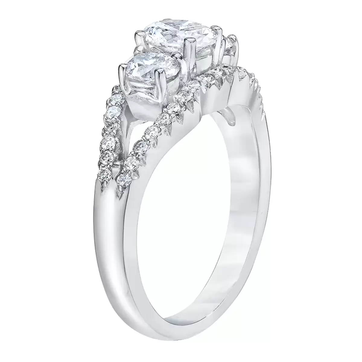 1.45克拉 18K白K金 圓形鑽石戒指 VS2/I #1150880｜Costco好市多必買推薦